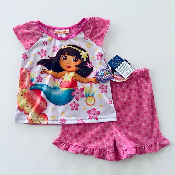 Nickelodeon | Pajamas | Nickelodeon Dora The Explorer 2t Toddler Girl ...